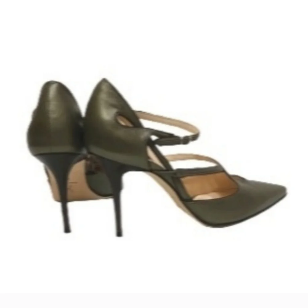 Cole Haan | Shoes | Cole Haan Womens Patrice Cross Pump Moss Metallic ...